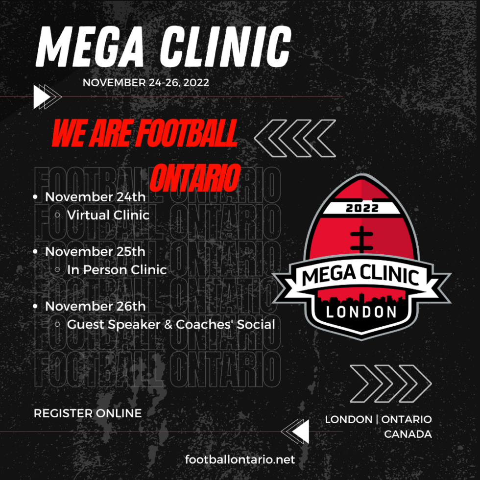 Football Ontario announces 2022 Football Ontario Coaching Mega Clinic ...