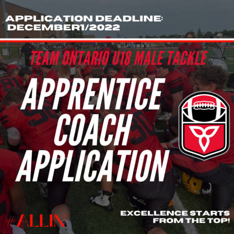 Football Ontario Seeking Apprentice Coach for the U18 Male Team Ontario ...