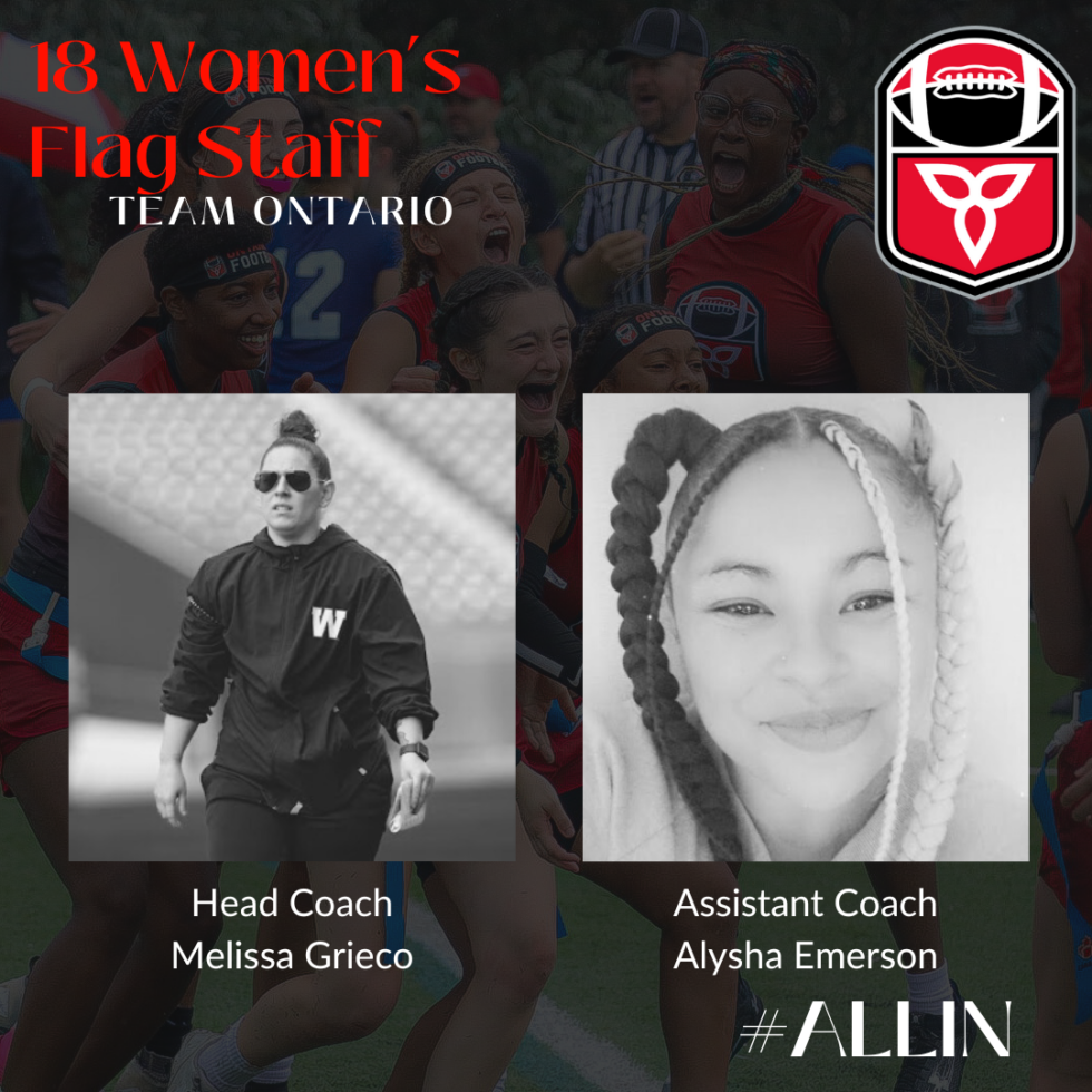 Football Ontario Unveils 2024 Team Ontario Women and Girls Flag Coaching Staffs | Football Ontario