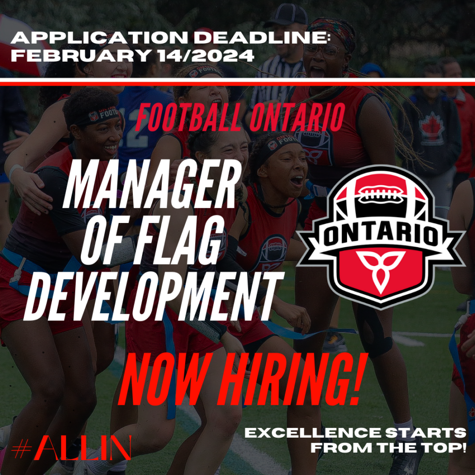 Football Ontario Seeking Manager of Flag Development | Football Ontario