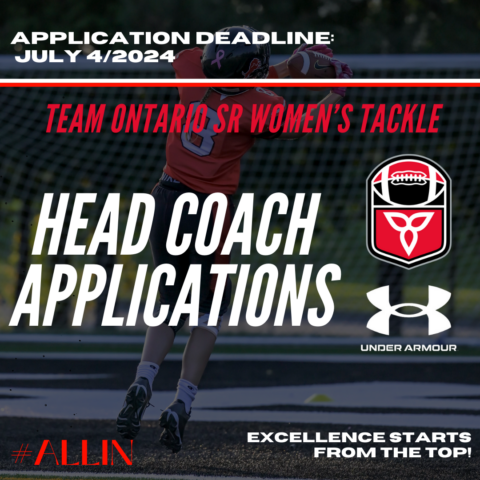 Football Ontario Seeking a Head Coach for the Team Ontario SR Women’s Tackle Program | Football ...