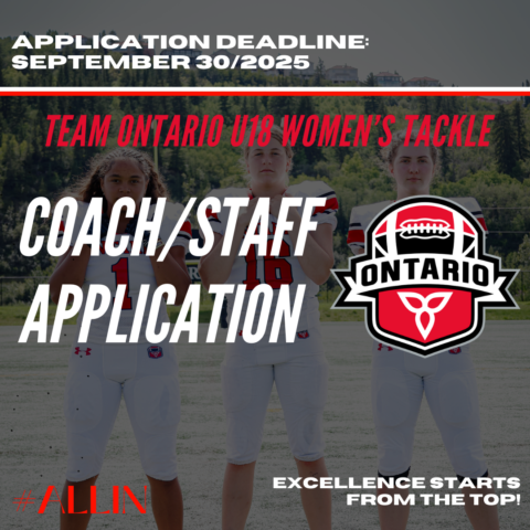 Football Ontario Accepting Coach Applications for Team Ontario U18 Women’s Tackle Program ...
