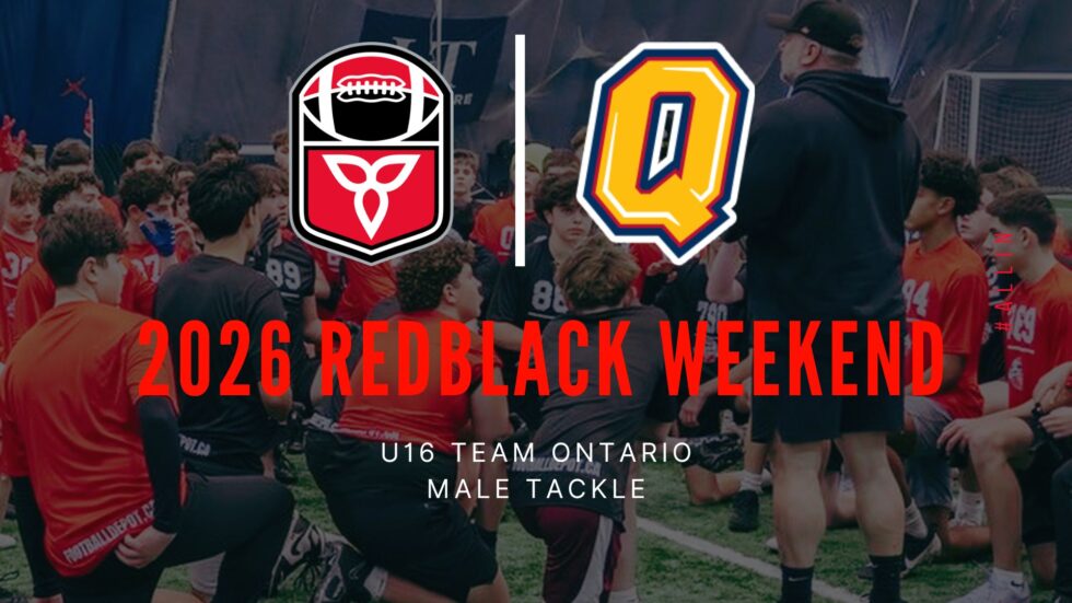 Football Ontario Announces U16 Male Tackle Team Ontario RedBlack Roster ...